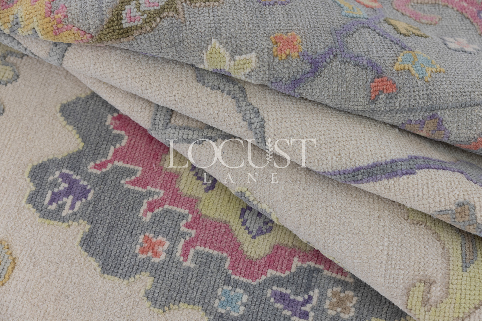 Inez Rug – Hand-Knotted Oushak in Multi-Color Jewel Tones | Locust Lane ...