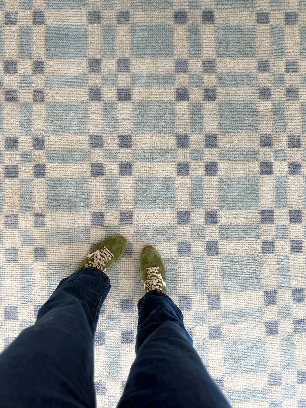 Margie Rug – Hand-Knotted Blue & Ivory Wool Rug | Locust Lane – Locust ...