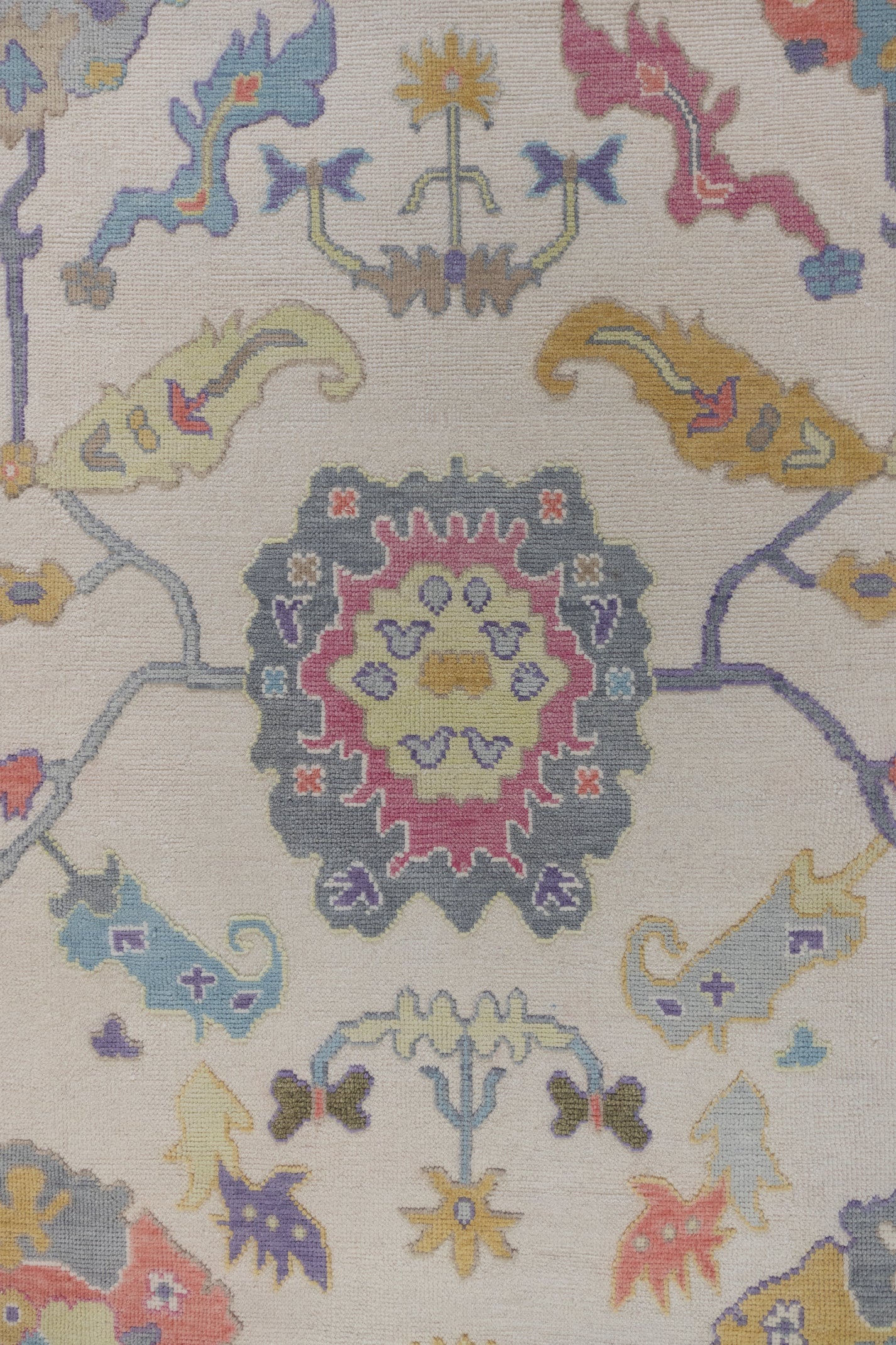 Inez Rug – Hand-Knotted Oushak in Multi-Color Jewel Tones | Locust Lane ...