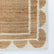 White Scalloped Edge Rug | Jute & Wool | Locust Lane Rugs