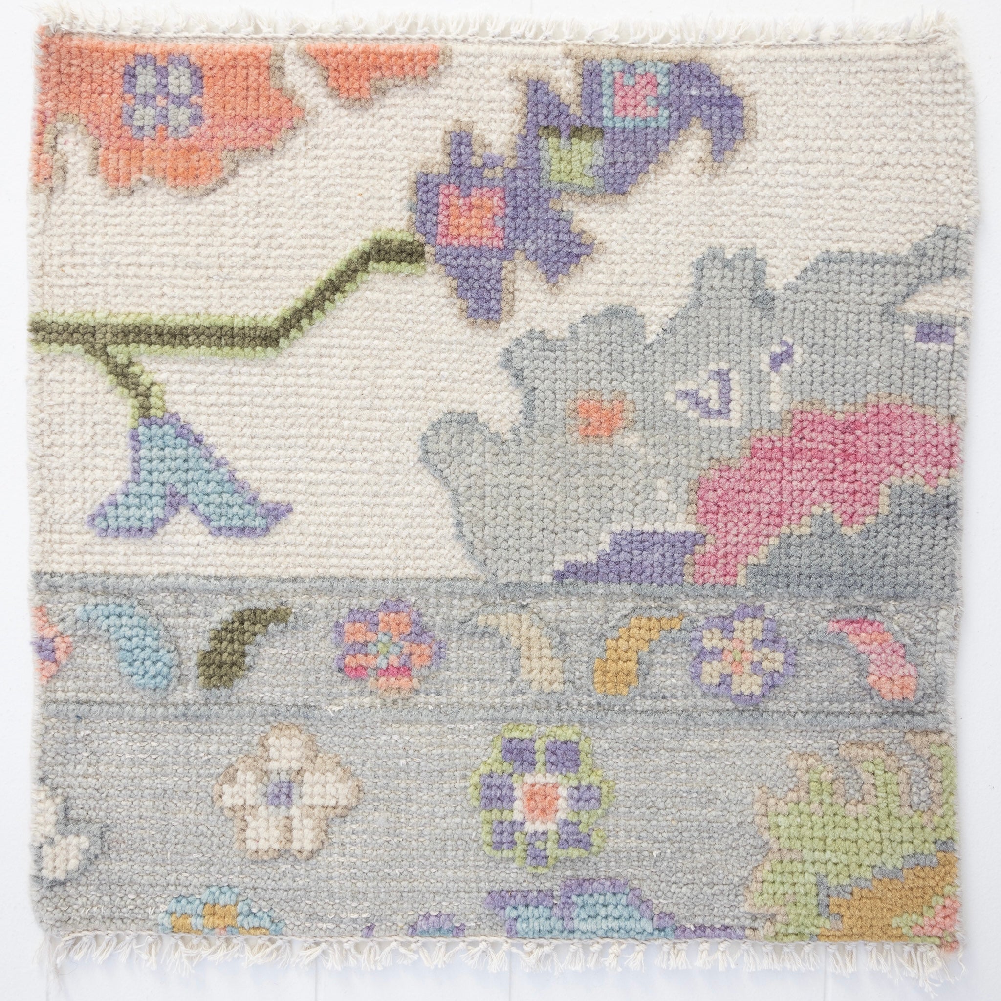 Inez Rug Sample | Handknotted Wool | Locust Lane Rugs
